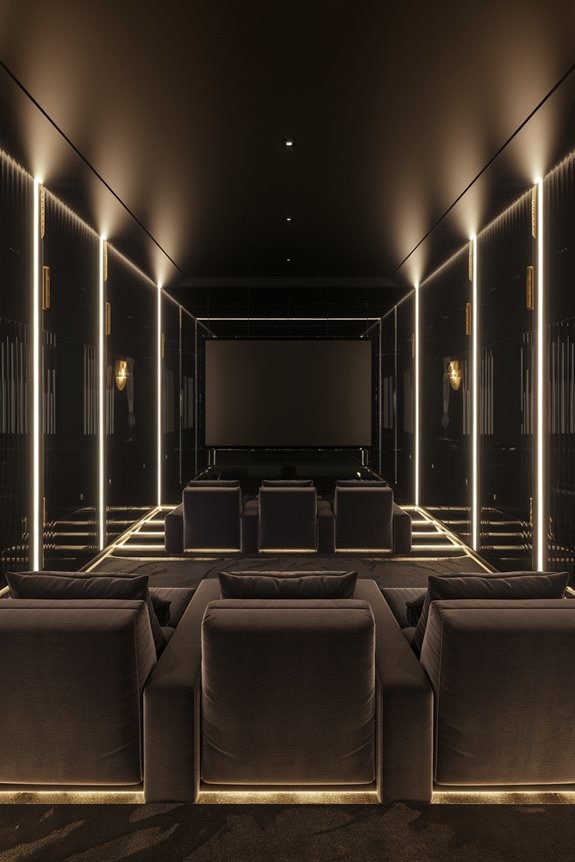 15 Stunning Dark Home Theater Designs